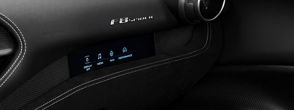 Ferrari F8 Tributo Equipment Passenger Display — Boch Exotics Pro Shop