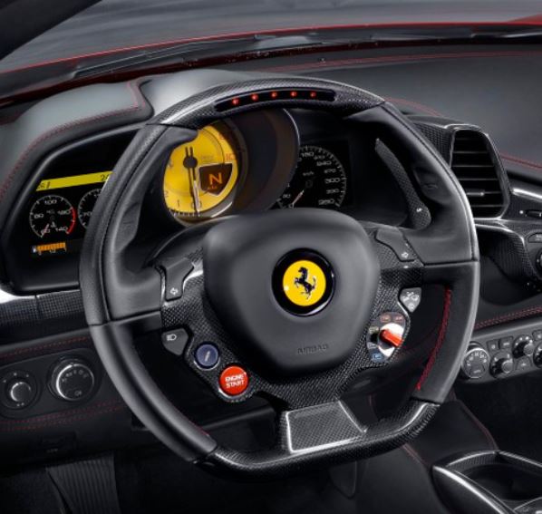 Ferrari Genuine Carbon fiber steering wheel — Boch Exotics Pro Shop