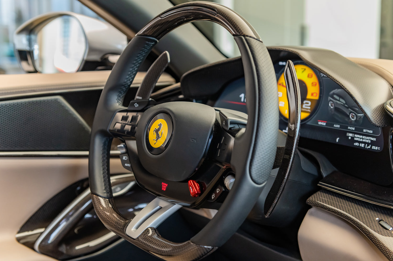 Ferrari Purosangue Interiors Carbon Fiber F1 Shift Paddles – Boch ...
